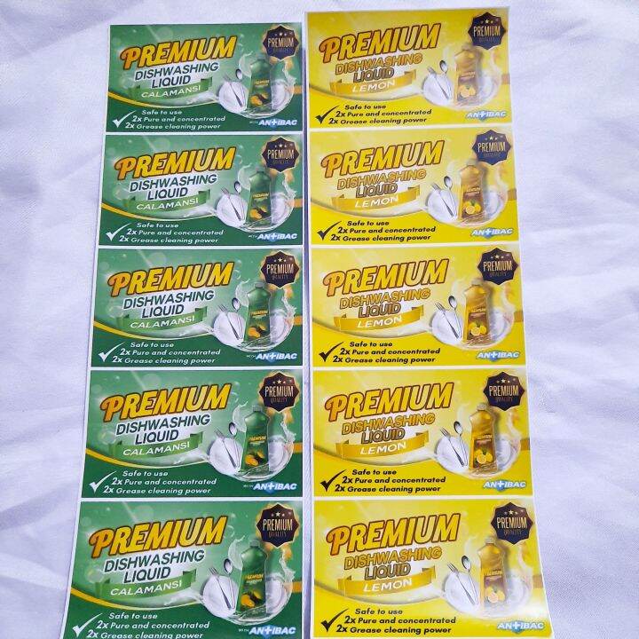 Premium Dishwashing Liquid Sticker 10pcs | Lazada PH