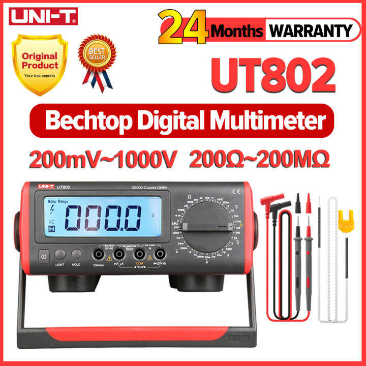 【Ready Stock】UNI-T UT802 LCD Display Bench Type Digital Multimeters ...