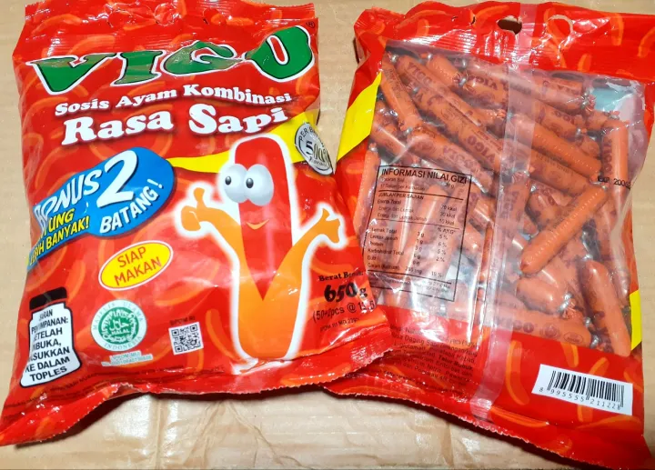 sosis sapi isi 50+2/sosis sapi siap makan/sosis siap makan | Lazada ...