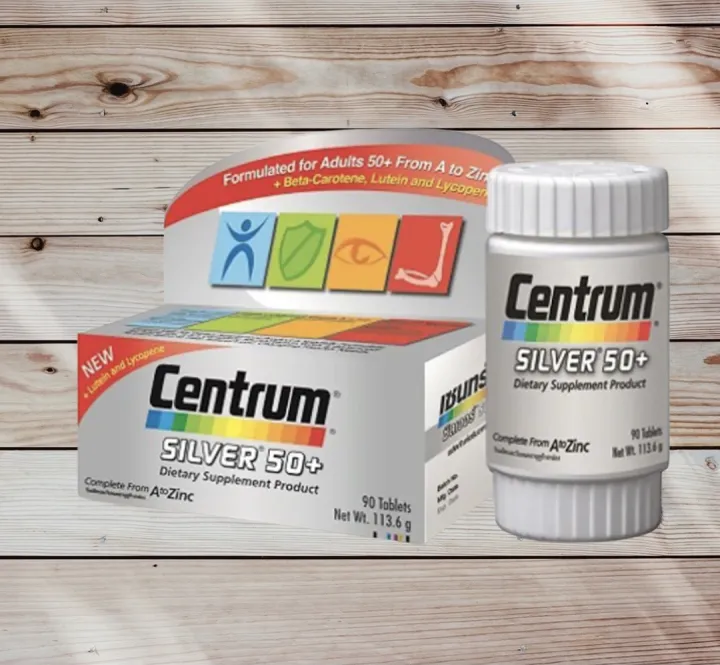 Centrum Silver 50+ From A to Zinc + Beta Carotene, Lutein & Lycopene 90 ...