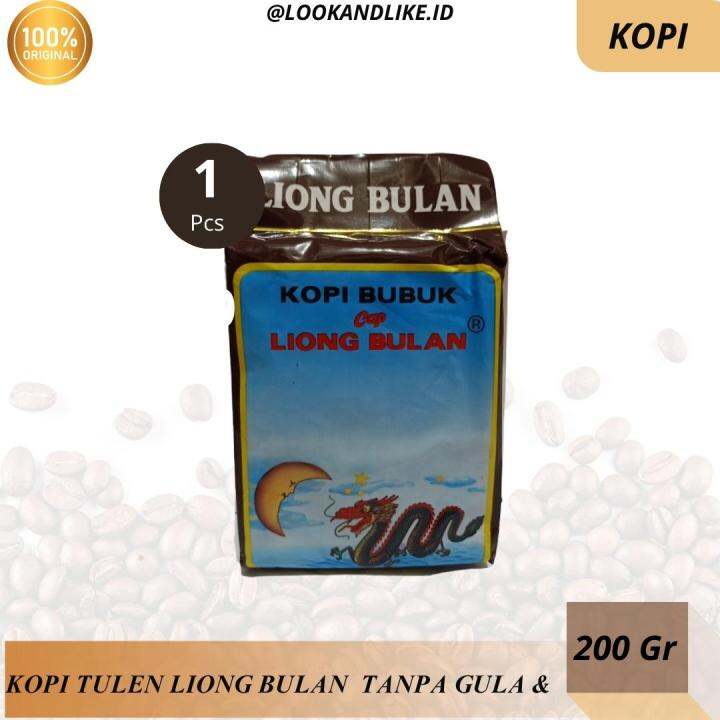 Kopi Liong Bulan 200gr Tanpa Gula Kopi Legendari Khas Bogor Kopi Murah ...