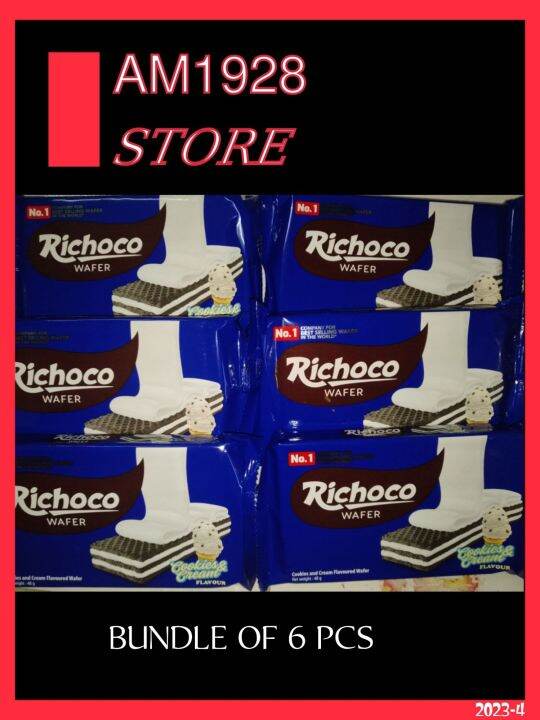 Richoco Wafer Cookies and Cream 48g (6 pcs) | Lazada PH