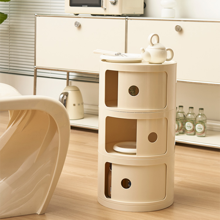 Componibili Scandinavian Three-Layer Multifunctional White Minimalist ...