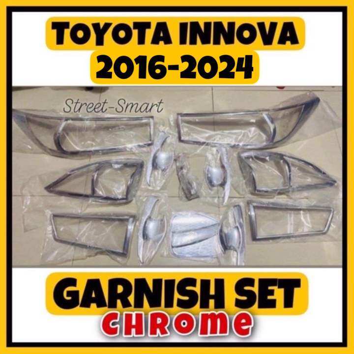 TOYOTA INNOVA 2016-2024 GARNISH SET (CHROME) | Lazada PH