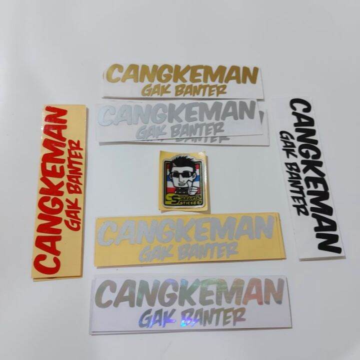 STICKER CANGKEMAN GAK BANTER CUTTING | Lazada Indonesia