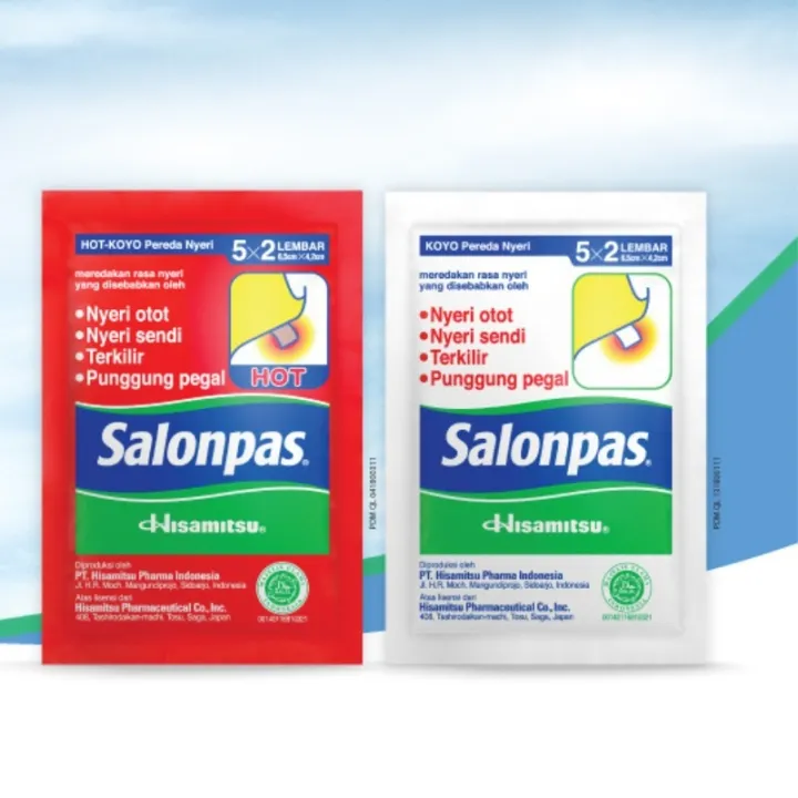 Koyo Salonpas Hijau / Merah Hot Koyo Panas per sachet isi 10 lembar ...