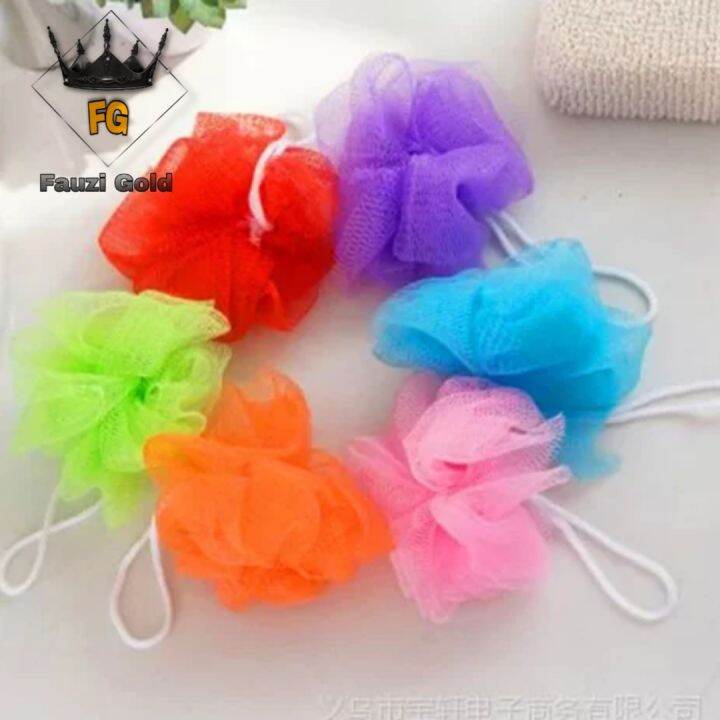 Spons Mandi Mini warna warni/Sponge Mandi/Shower puff mini | Lazada ...