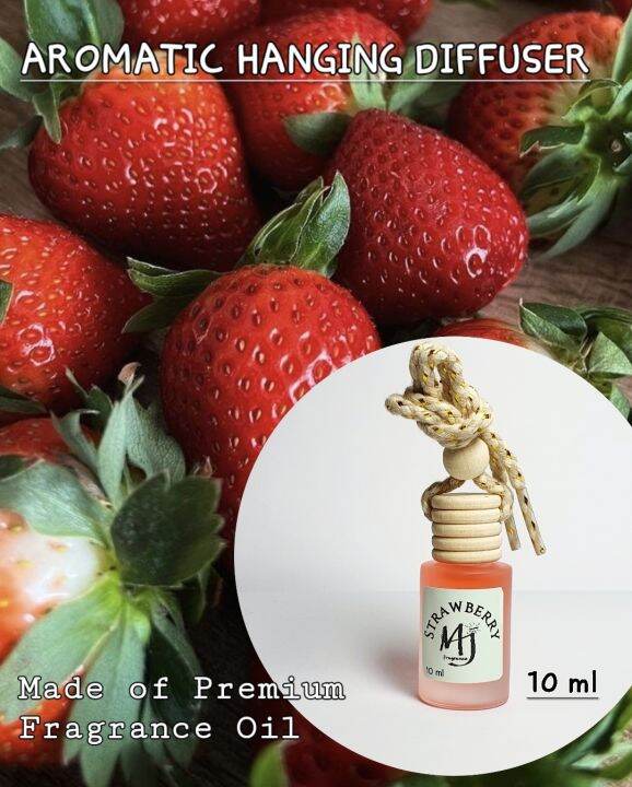 HANGING DIFFUSER / STRAWBERRY SCENT / FROSTED BOTTLE DESIGN / PREMIUM FRAGRANCE OIL / 10ML ...
