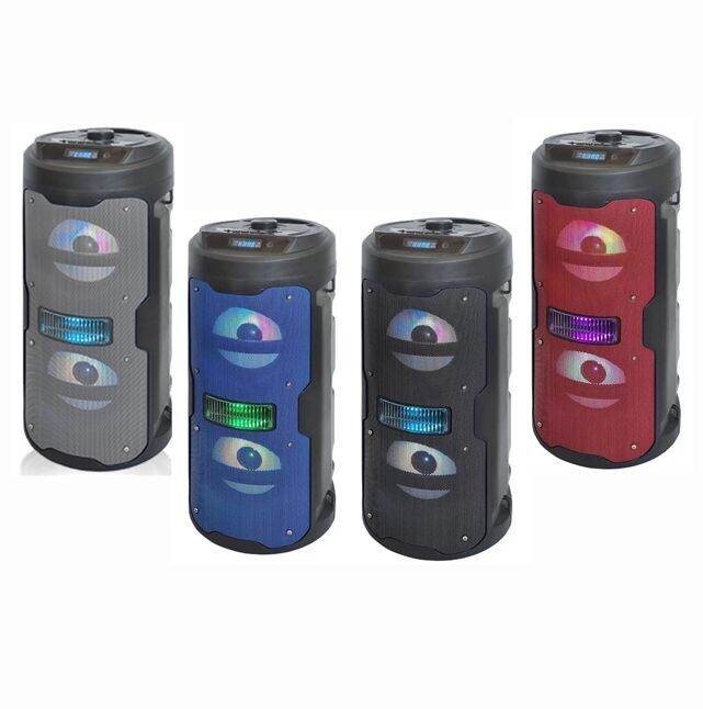 SK-1201-1039 BIG Karaoke Stereo Portable Wireless Bluetooth Speaker with Flashing Light and FREE ...