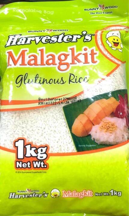 Harvester’s Malagkit Glutinous Rice 1kg Sticky Rice | Lazada PH