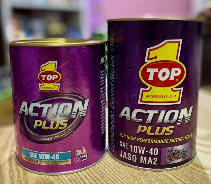 TOP1 ACTION FORMULA PLUS SAE 10W40 1L/800ML | Lazada PH