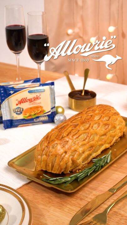 Allowrie Cheddar 12 Slices IWS อลาวรี่ เชดด้าชีสแผ่น ขนาด 250 กรัม แพ็ค ...