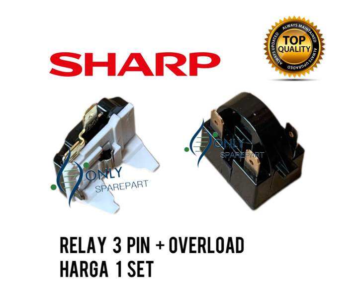 Relay 3 Pin + Overload kulkas Sharp 2 pintu - overload kulkas Sharp 2 ... Relay 3 Pin + Overload kulkas Sharp 2 pintu - overload kulkas Sharp 2 ...