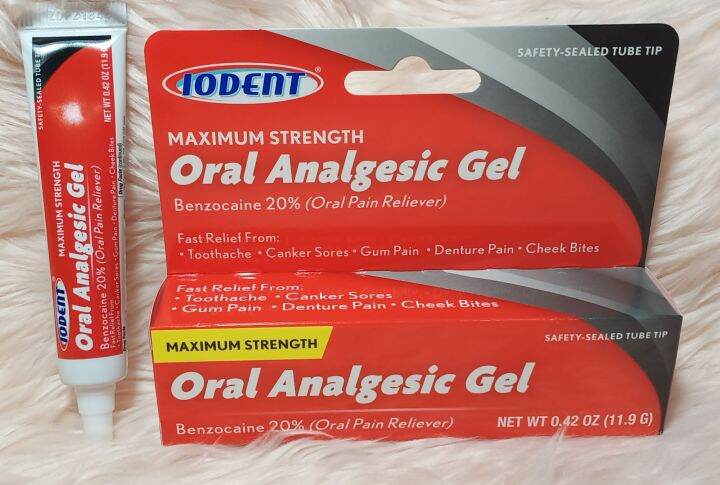 IODENT Oral Analgesic Gel Oral pain reliever 11.9g | Lazada PH