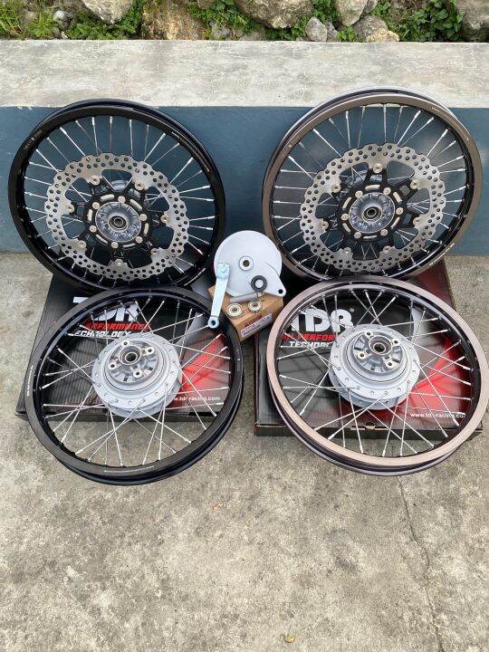 paket velg set pelek TDR hitam set tromol KLX dtracker cjdw belakang ...