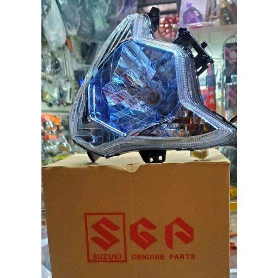 Headlight Assembly Raider 150 Carb Type Blueish Suzuki Genuine | Lazada PH