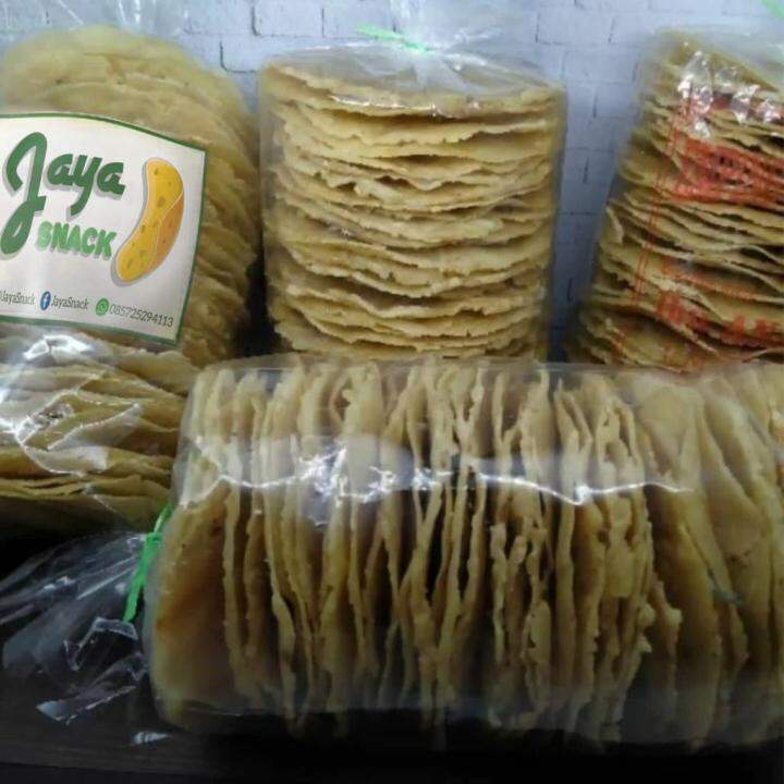 emping melinjo jumbo original khas limpung 500 gram | Lazada Indonesia