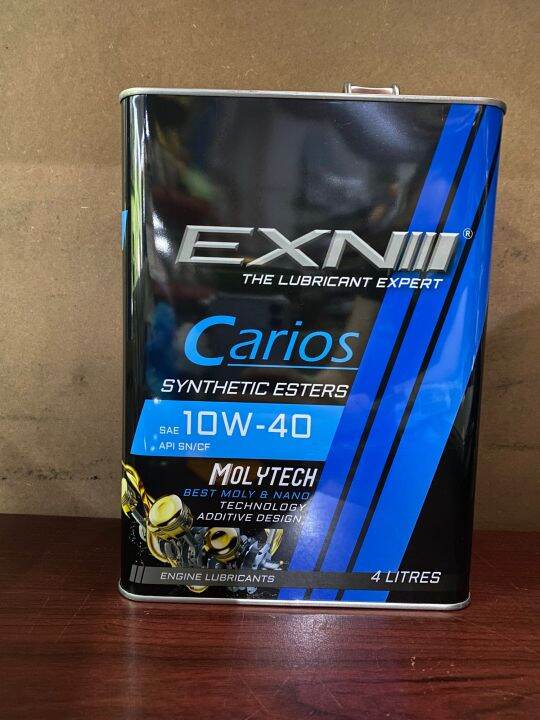 EXN CARIOS SAE 10W-40 SYNTHETIC ESTERS API SN/CF (MOLYTECH) ENGINE OIL ...