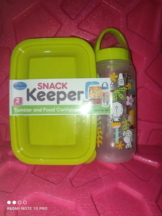 Snack keeper with tumbler and Bento box | Lazada PH