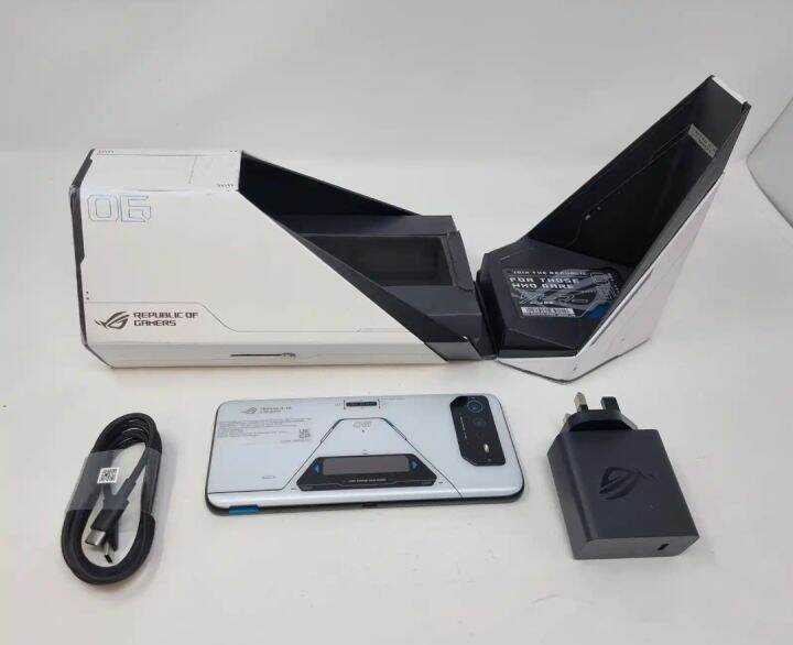 ASUS ROG Phone 6 PRO 5G 18G 512G สีขาว ปลดล็อค.. พร้อมพัดลมระบายความ ...