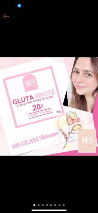 GLUTA WHITE 20x EXREME WHITENING BLEACHING WHIPPED SOAP 70g by MS GLAM OFFICIAL ,TRAVEL SIZE ...