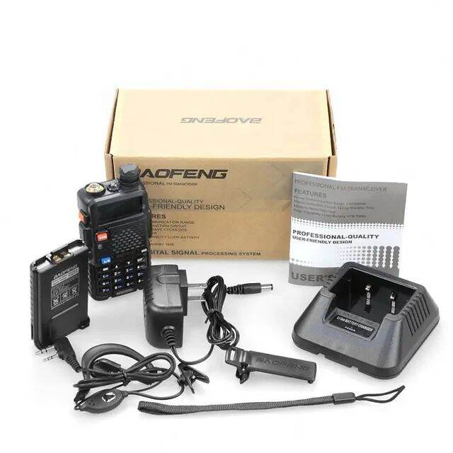 ht baofeng uv5r uv-5r dual band vhf - uhf radio fm | Lazada Indonesia