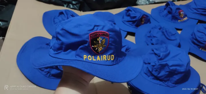 topi rimba polairud biru dantopi rimba loreng airud | Lazada Indonesia