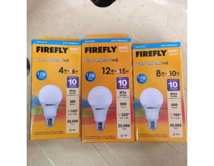Firefly Led DC 12V , water resistant , e27 base : 4watts , 8watts ...