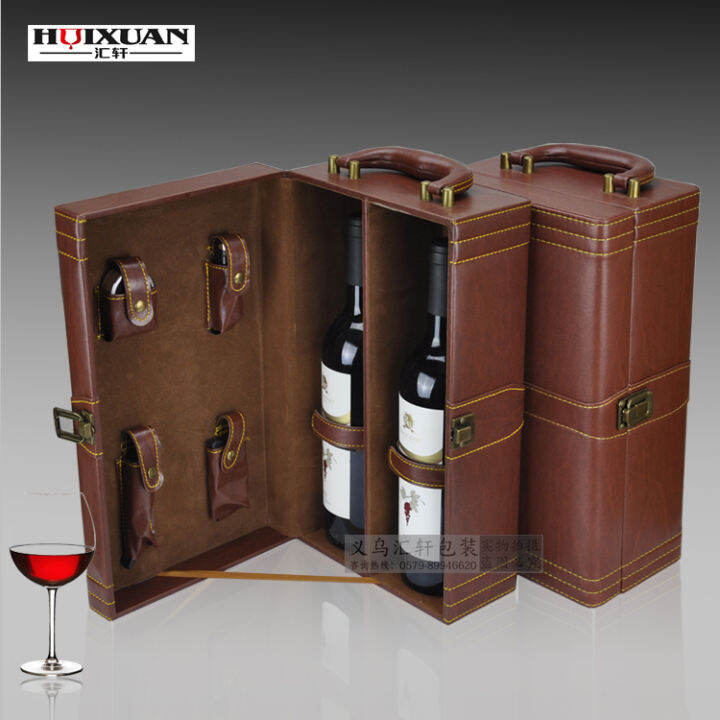 [Best Selling Promotion] Red Wine Packing Boxes Double Red Wine Box ...