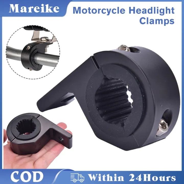 Motorcycle LED Headlight Clamps Brackets Tube Clamp Kit Motorcycle ...