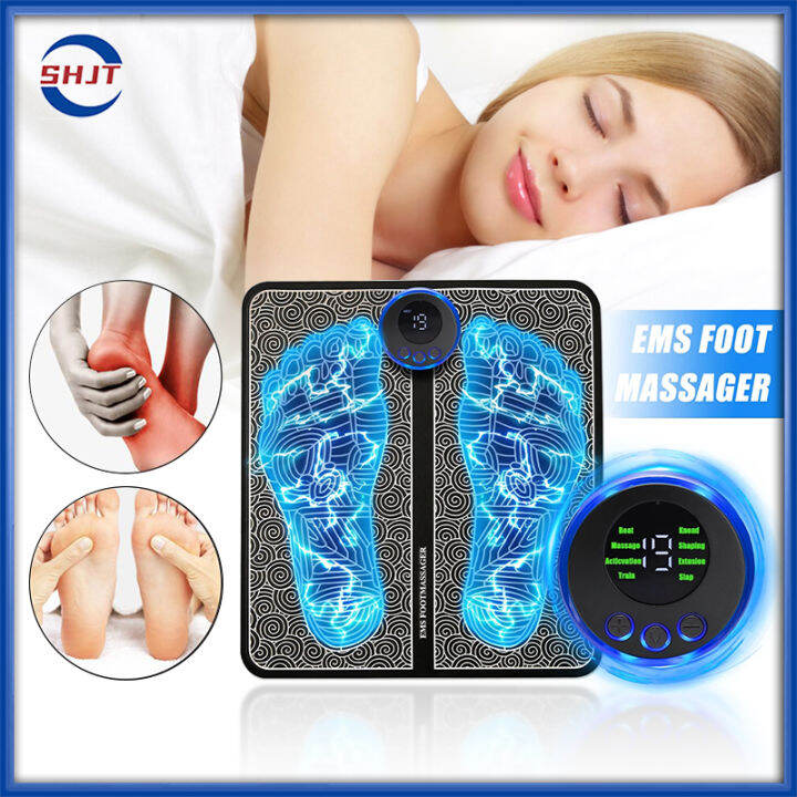 SHJT Electric Ems Foot Massager Foot Fatigue Relieve Feet Acupuncture ...