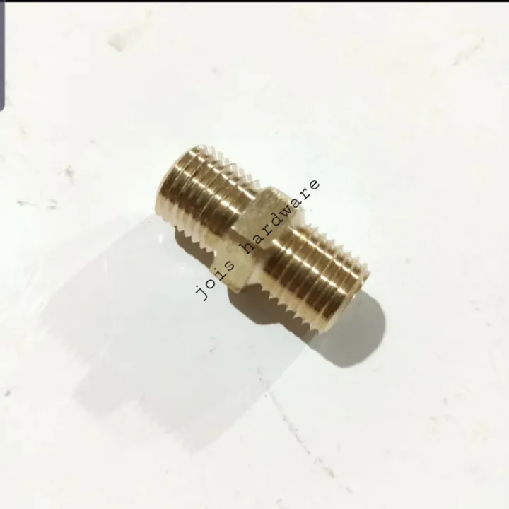 Double Nepel Kuningan 1/4" - Nepel Kuningan Drat Luar 1/4" | Lazada Indonesia