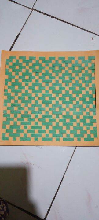 prakarya anyaman dari kertas/kerajinan tangan anyaman/sudah jadi ...