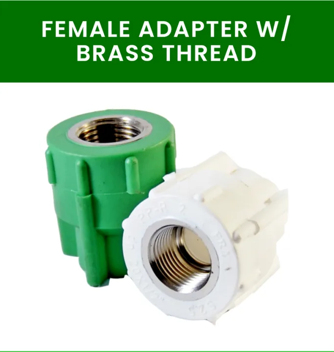 ERA BRAND PPR FEMALE ADAPTOR WITH BRASS THREAD 2" , 2 1/2" , 3" , 4 ...