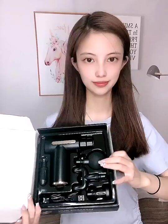 Portable Muscle Massage Gun with 4 Heads Superace Percussive High ...