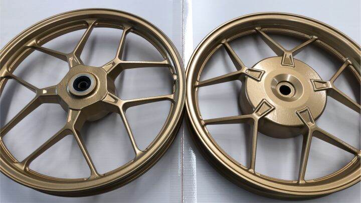 ล้อแม้ก HOLA ASIA ,KRYON PRO Clicki,Scoopyiแท้ลาย Y55 สีทอง ขอบกว้าง ...