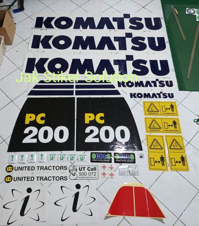 Stiker Komatsu PC200-8M0 Sticker Excavator | Lazada Indonesia