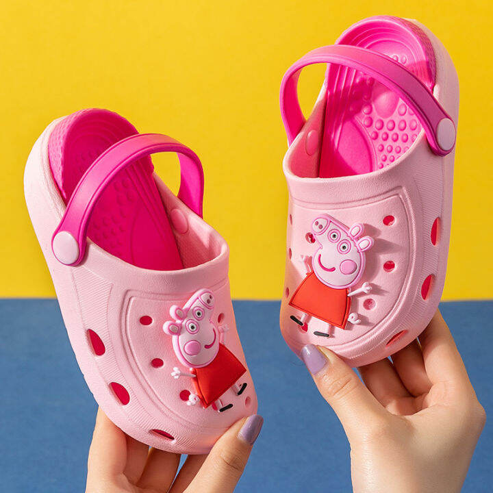 Children's Peppa Pig Novelty Toy Slippers Detachable Double, 52% OFF