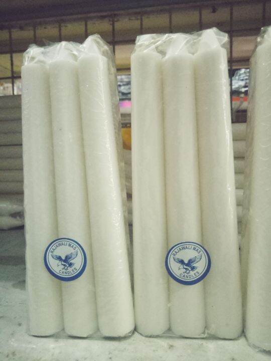 LILIN PANJANG BESAR / LILIN PUTIH PANJANG / 1 PAK ISI 6 BIJI / uk ...