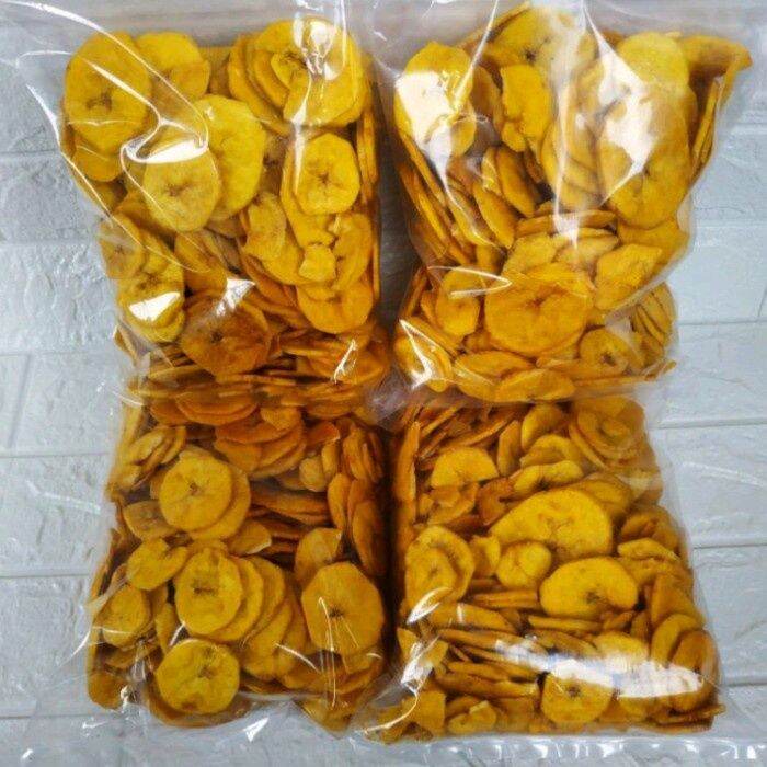 promo paket 500 gr keripik pisang raja/keripik pisang koin Nangka ...