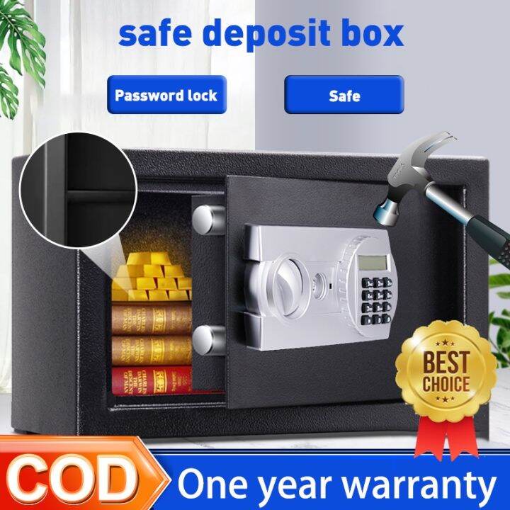Super Sale Digital Security Safe Box Money Vault Organizer Safety Box Solid Steel Homesafe ...