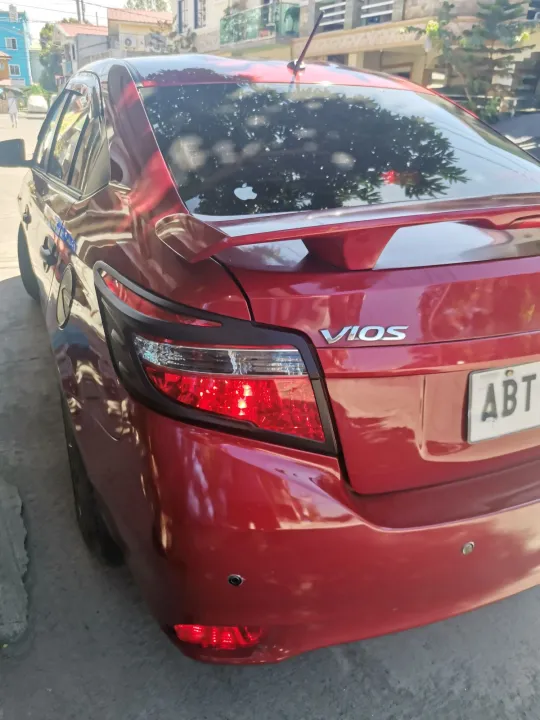 VIOS 2014-2018 HEADLIGHT AND TAILLIGHT GARNISH COVER MATTE BLACK ...