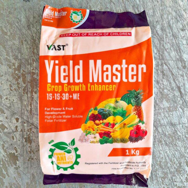 YIELD MASTER 15-15-30 (1 KG) FOLIAR FERTILIZER FOR FLOWER AND FRUIT ...