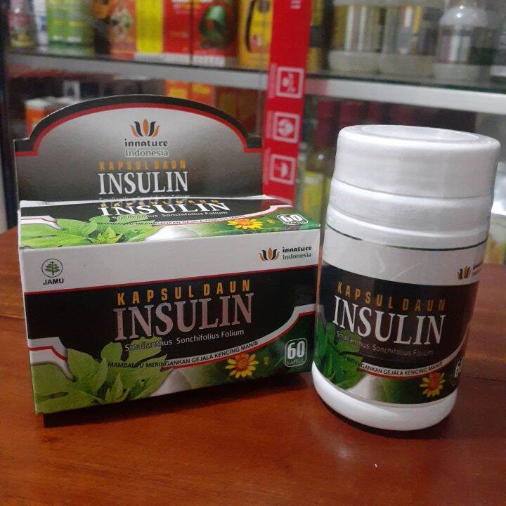 Daun Insulin isi 60 Kapsul | Untuk keluhan Diabetes | Menurunkan Gula ...
