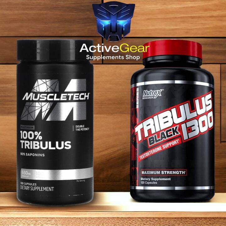 Nutrex Tribulus Black 1300 Testosterone Support 120 Capsules and ...
