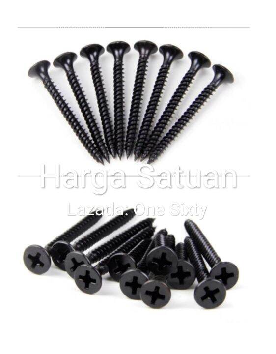 Skrup Gypsum 6x1 1/2 / skrup 4cm / sekrup 6x1,5 inch / baut gypsum 4 cm ...