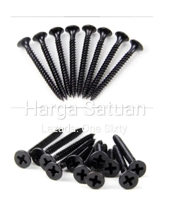 Skrup Gypsum 6x1 1/2 / skrup 4cm / sekrup 6x1,5 inch / baut gypsum 4 cm | Lazada Indonesia