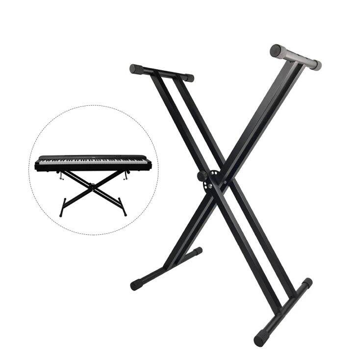 Folding Piano Keyboard Stand Bracket X-Style Heavy Duty Metal Material ...