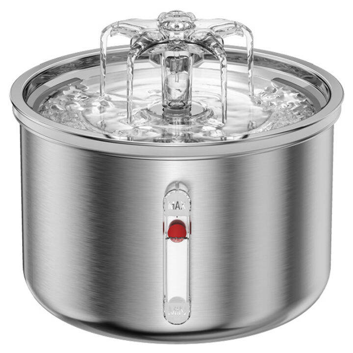 IPSKY Automatic Pet Water Dispenser WF250 Stainless Steel Visual Buoy ...