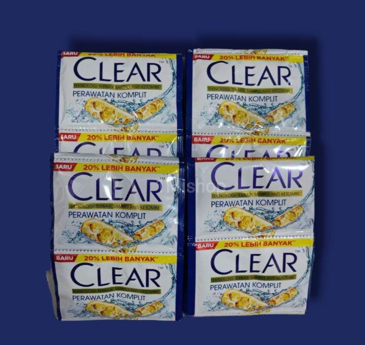 Clear Shampoo Perawatan Komplit, renceng / 12 sachet | Lazada Indonesia